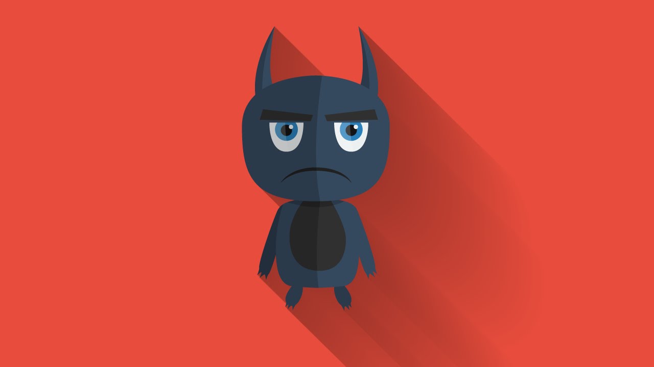Flat design monster - Illustrator tutorial