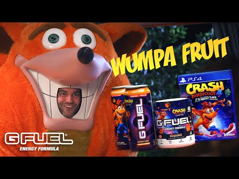 G FUEL: Crash Bandicoot Wumpa Fruit Energy Drink Commercial ft. Suit ...