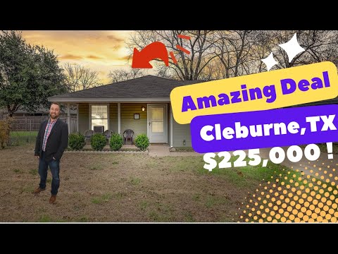 Home For Sale in Dallas Area Suburb Cleburne TX with Mr. Realty #dallasrealestate #dallasliving