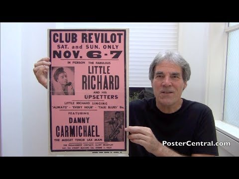 Little Richard Concert Poster 1954 Amazingly Early, Before Any Hits ...