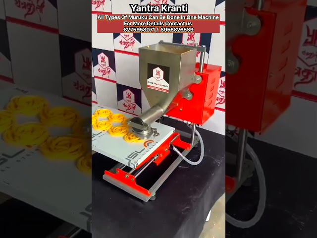 Murukku Chakali Making Machine - Murukku Machine With Conveyor System ...