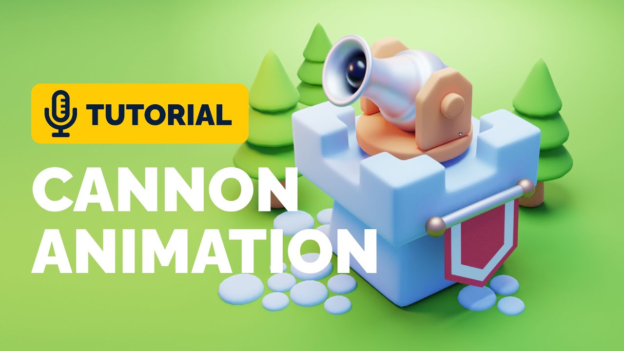Blender Cannon Fire Animation Tutorial | Polygon Runway
