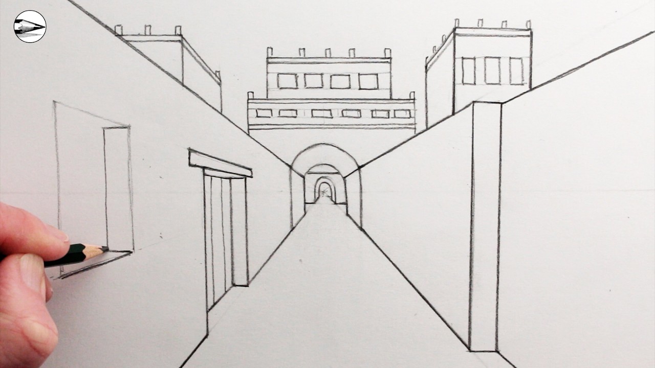 How to Draw a Realistic Alleyway with One-Point Perspective Narrated