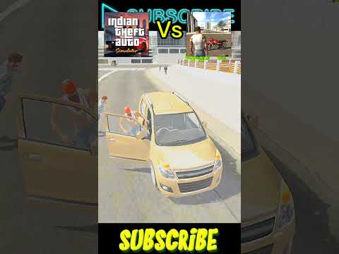 Indian bike driving 3D Vs Indian Theft Auto Simulator π± Car Drive #shorts #gaming #gta