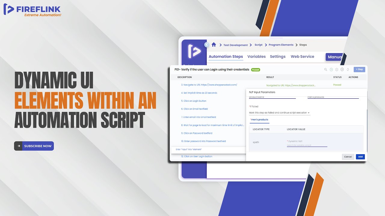 Utilizing Dynamic UI elements in a Script