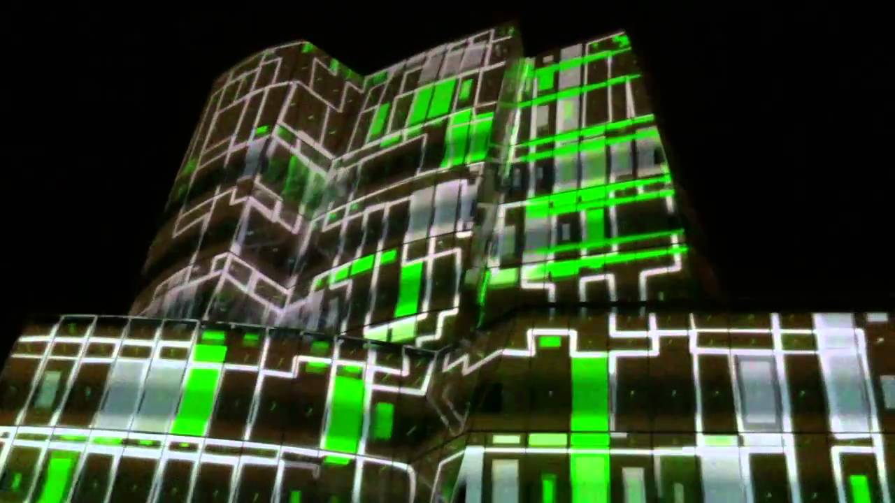 Vimeo projection on IAC building
