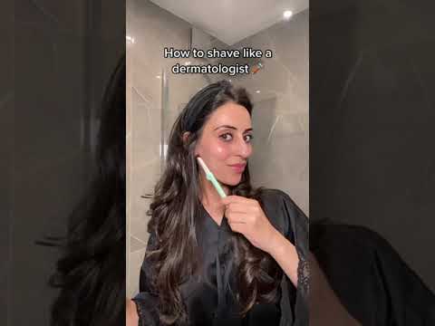 How to SHAVE like a dermatologist | Dr Adel #shorts