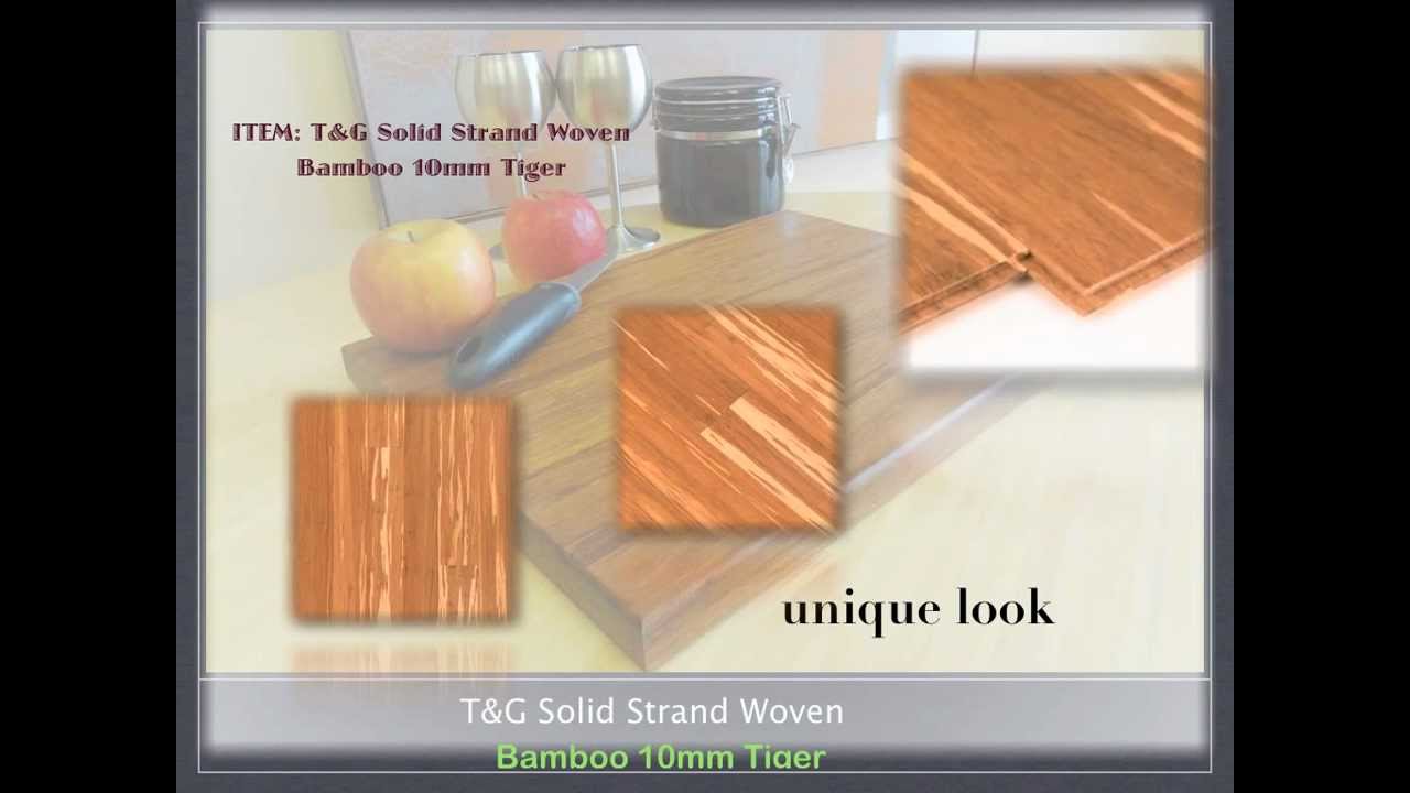 Solid Strand Woven Bamboo 10mm Tiger
