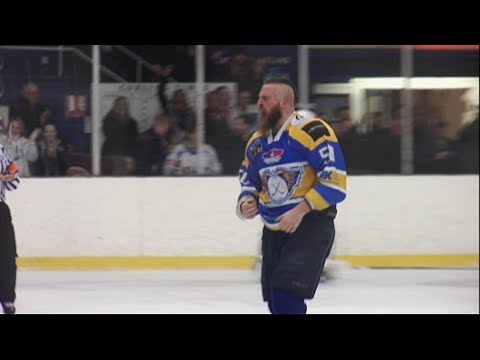 Kevin Bergin vs. Matt Nickerson, March 23, 2014 - Glasgow Clan vs. Fife ...