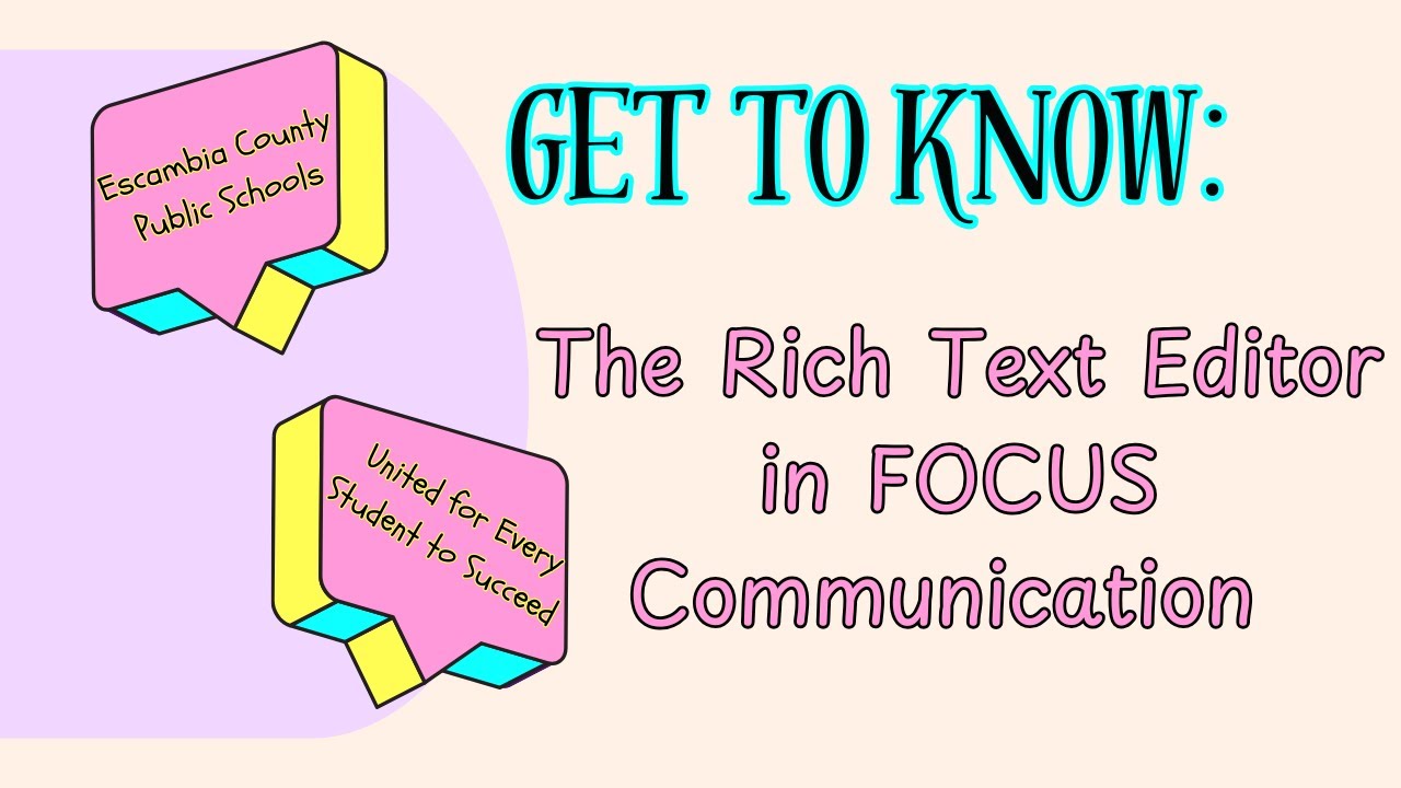 Get to Know the Rich Text Editor in Focus