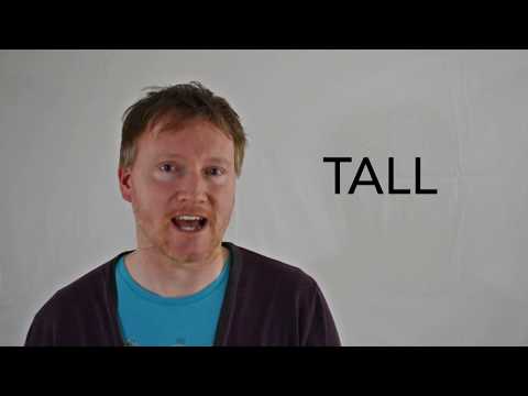 Tall | Learn English words every day with Spotlight