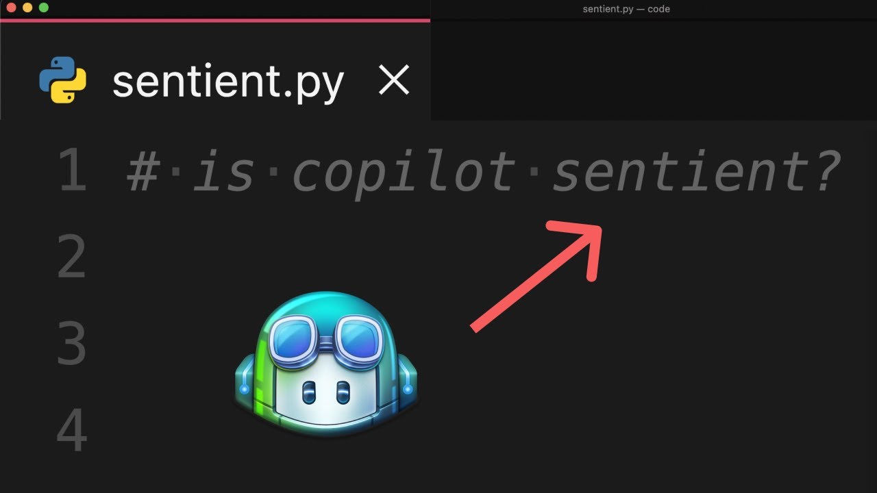 Asking Github Copilot if it's Sentient!