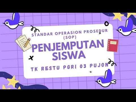 Standar Operasional Prosedur (SOP)/ Penjemputan Siswa/ TK RESTU PGRI 03 PUJON