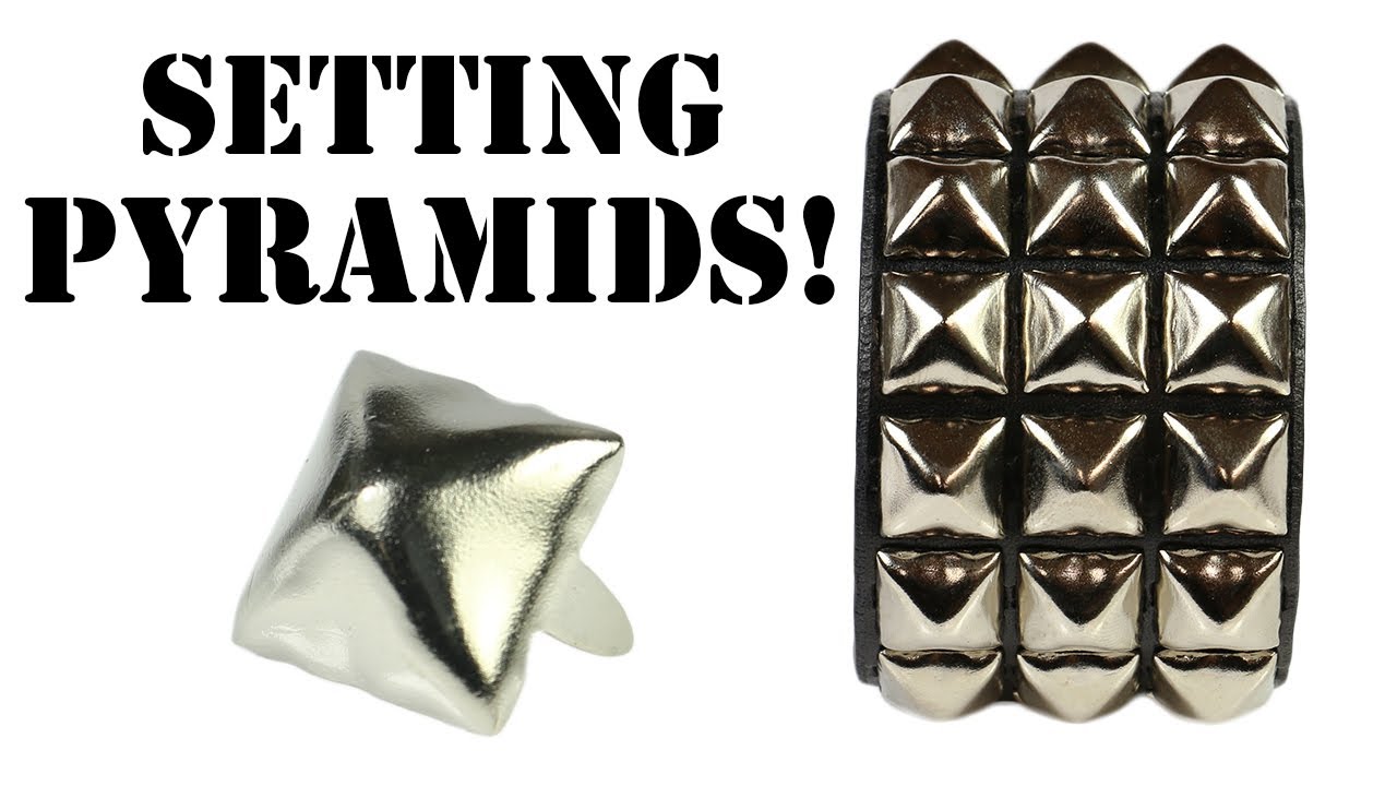 How To Set Pyramid Studs Into Leather