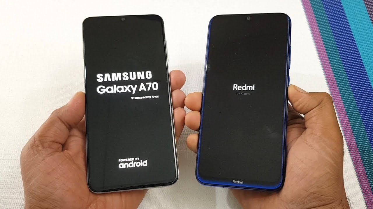 Redmi Note 8 vs Samsung A70 Speed Test & Camera Comparison