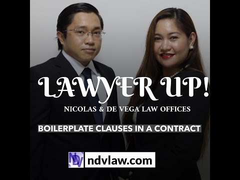 LEARN ABOUT BOILERPLATE PROVISIONS IN A CONTRACT
