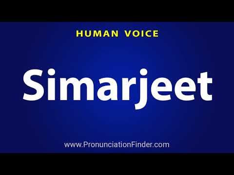 How To Pronounce Simarjeet