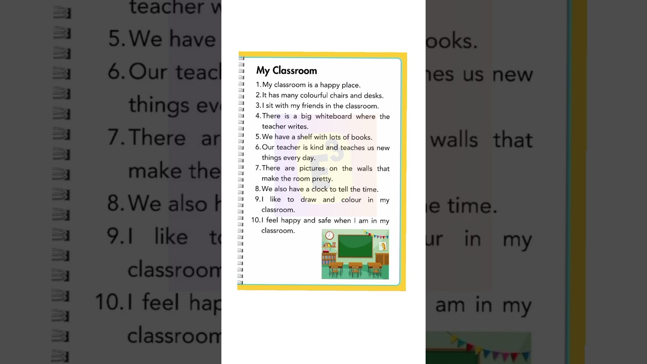 🔴 My Class Room Essay, Essay On My Class Room | My Class Room Essay In English English