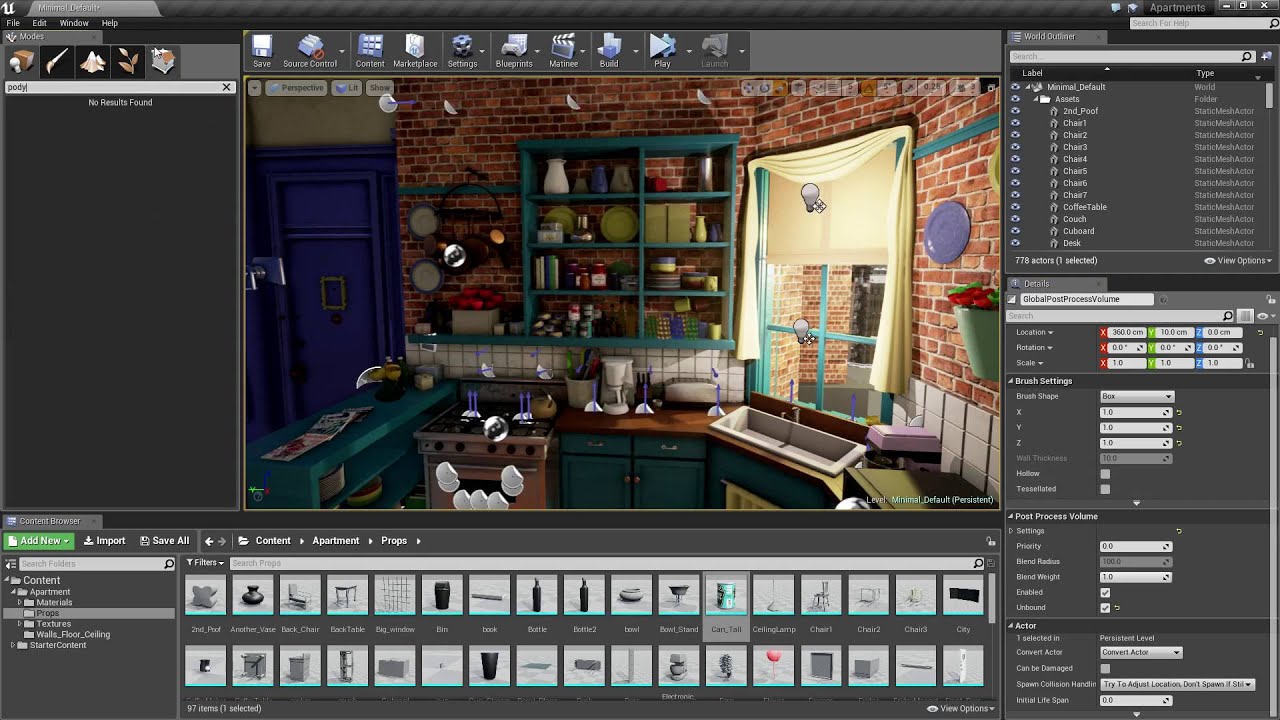 Ue4: Post Processing Volume - Adding/Controlling Ambient Occulsion
