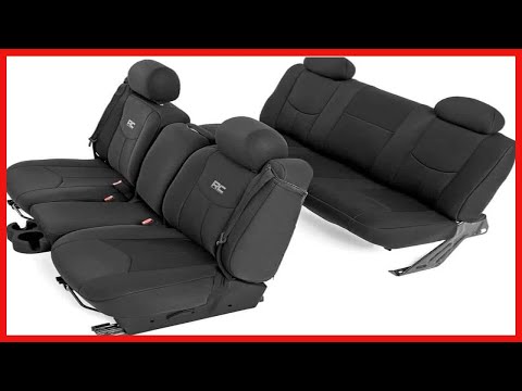Rough Country Neoprene Seat Covers Sets Black Fits 1999-2006 [ Chevy ] Silverado 1500 Water Resistan
