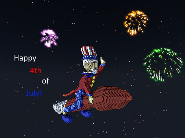 Minecraft build: 4TH OF JULY SPECIAL! Minecraft Map