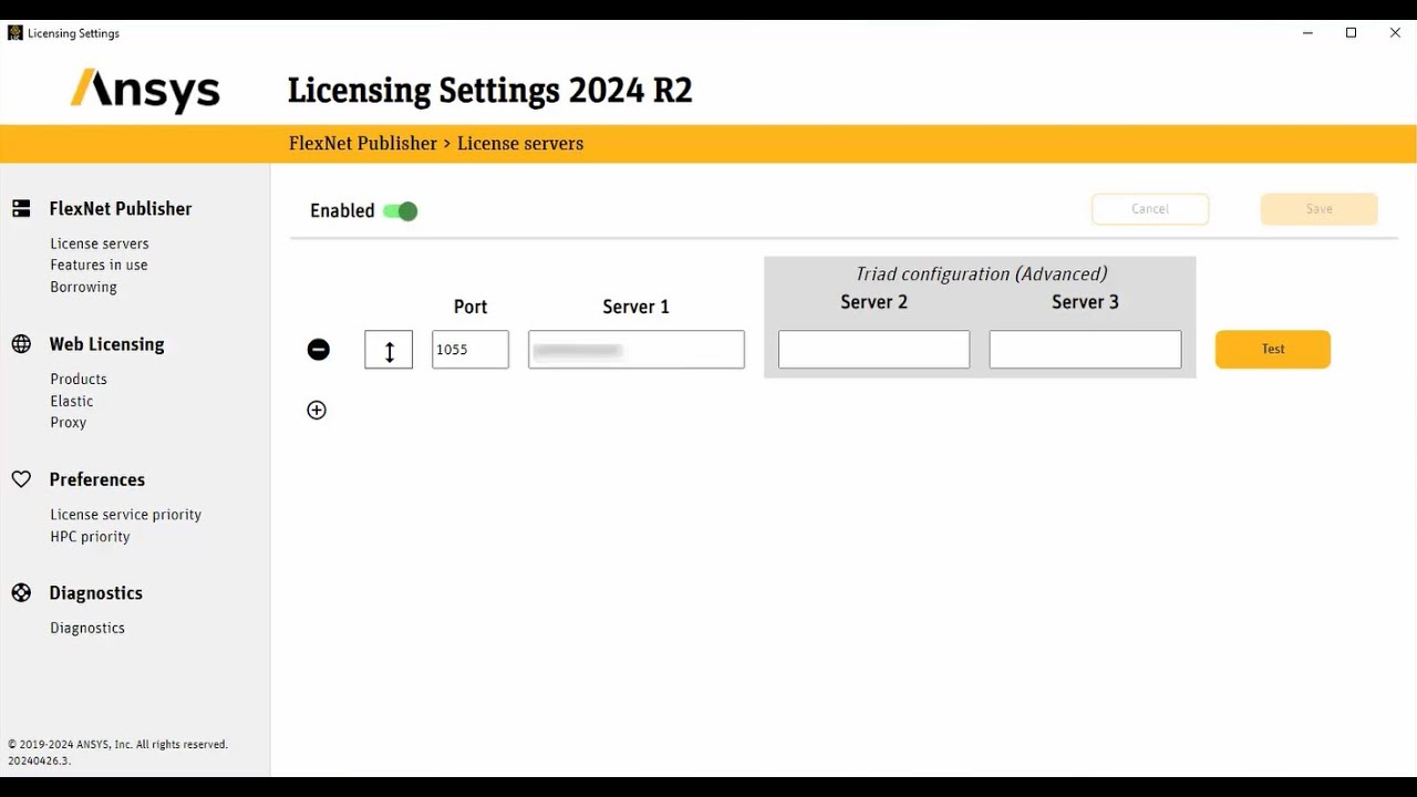 Licensing Settings Utility Configuration