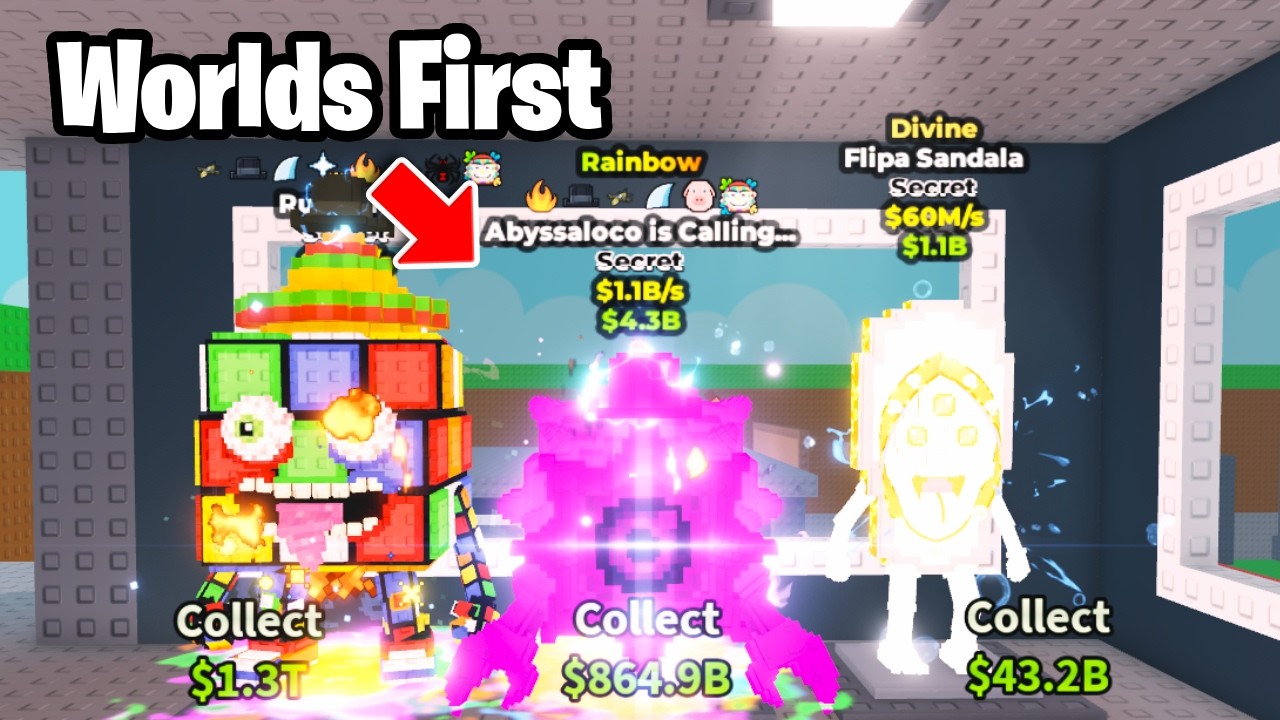 I Got WORLDS FIRST Rainbow Abyssaloco In Roblox Steal a Brainrot!