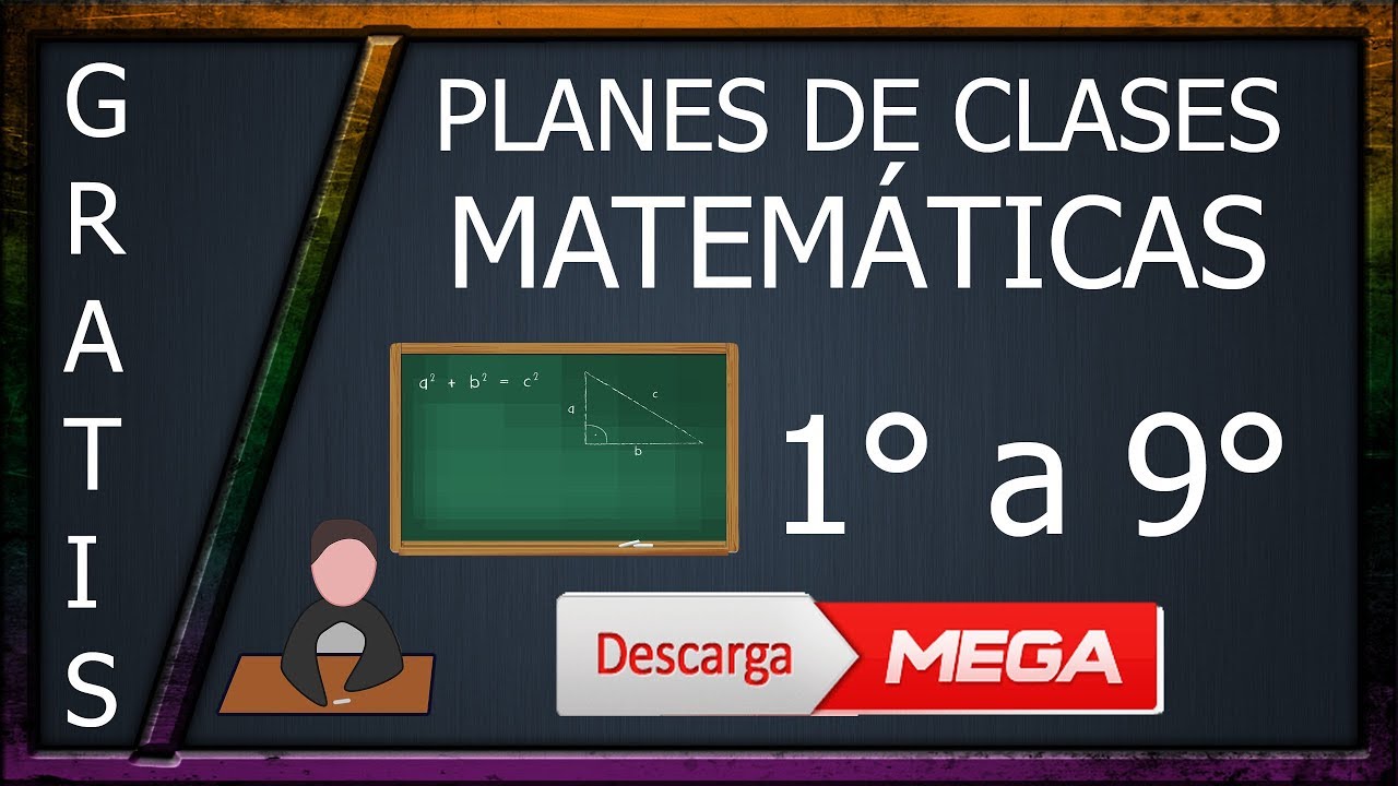 DESCARGAR | Planes de Clases de Matemáticas | Primero a Noveno | Grado