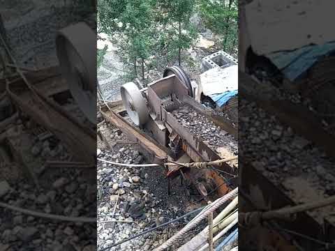 Complete quarry limestone gravel aggregate rock stone crushing plant used for 5 years