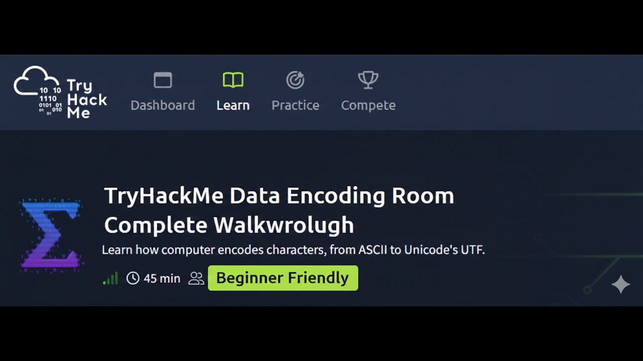 Data Encoding TryHackMe Writeup | ASCII to Unicode UTF Full Walkthrough