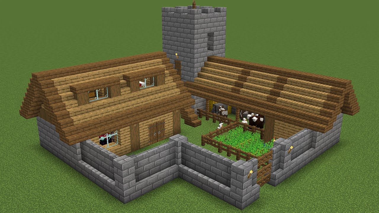 Minecraft - How to build a Fortified Survival House - Minecraft Builders