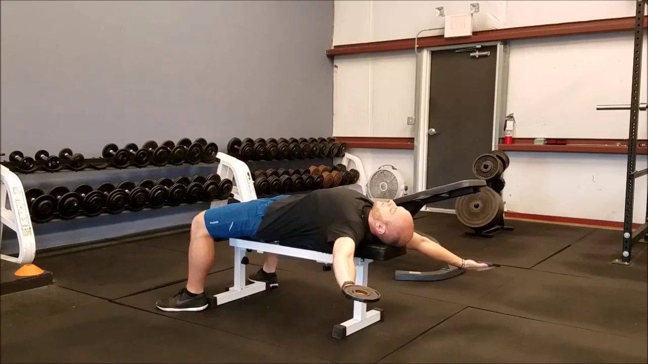 Supine Weighted Pec Stretch