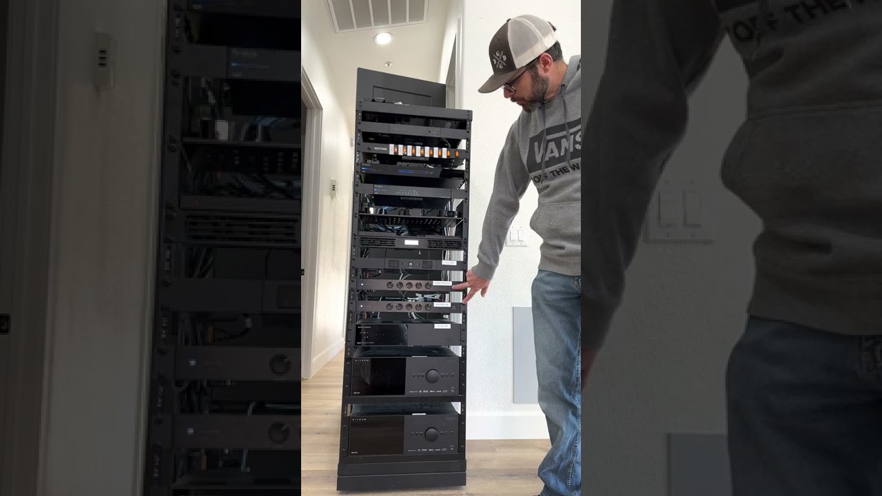 Custom Centralized Control4 Rack Installation