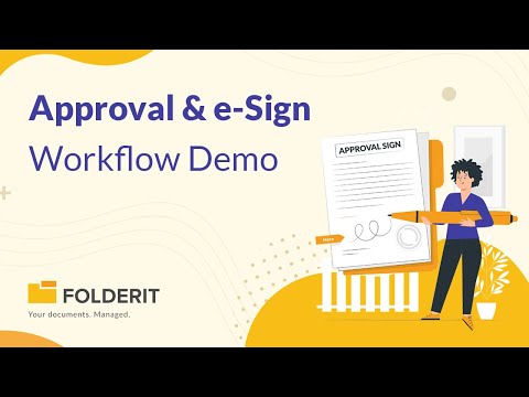 Approval and e-Sign Workflows in Document Management System Folderit