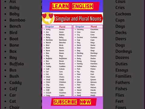 Singular And Plural | Learn English ????????#shorts #trending