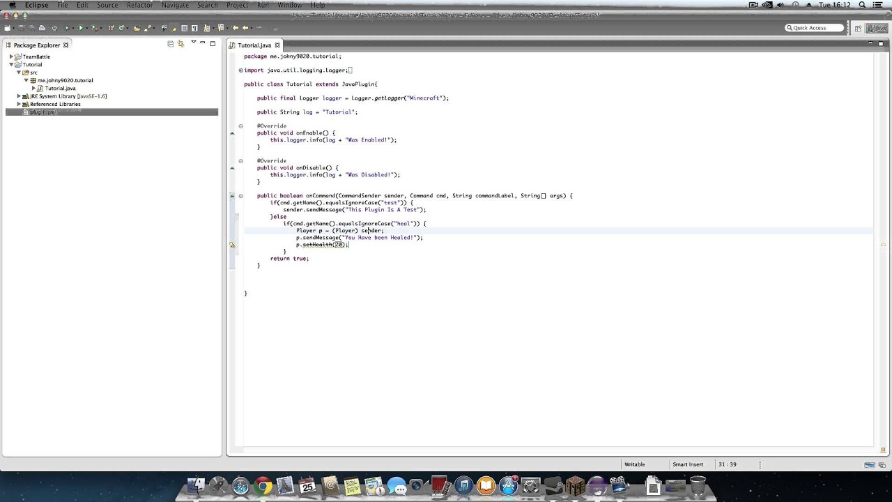 Bukkit Coding ~ Episode 2: Heal Command