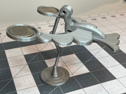 Balance Bird with Coins Remix by noisedoctor - Thingiverse
