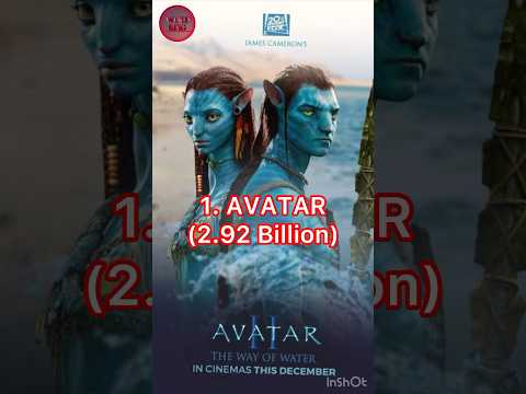 Top 10 Highest Grossing Movies In The World 🌍 #shorts #movies