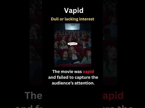 Vapid Meaning