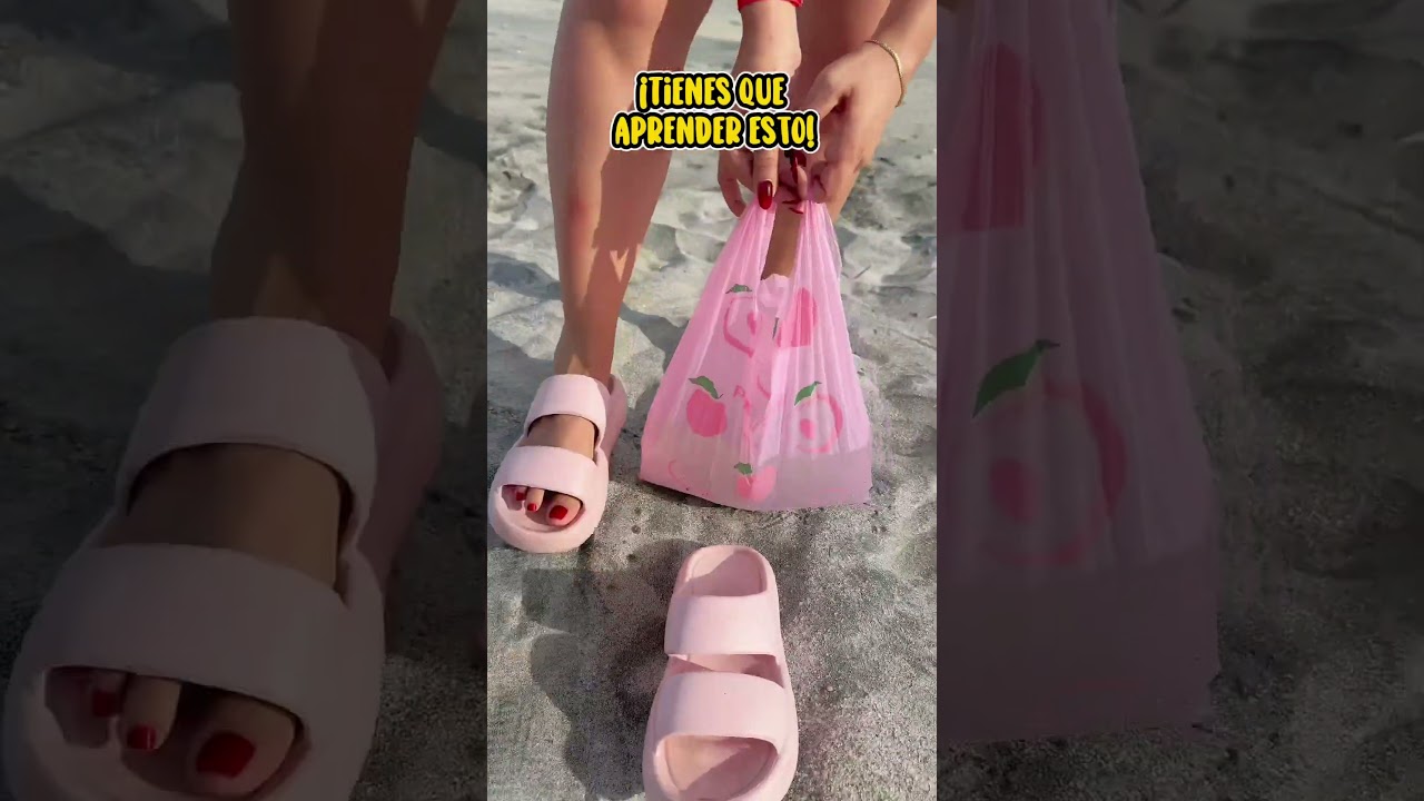 Ideal cuando vayas a la playa y necesites retirar la arena de los pies #tips #ideas #hacks #playa