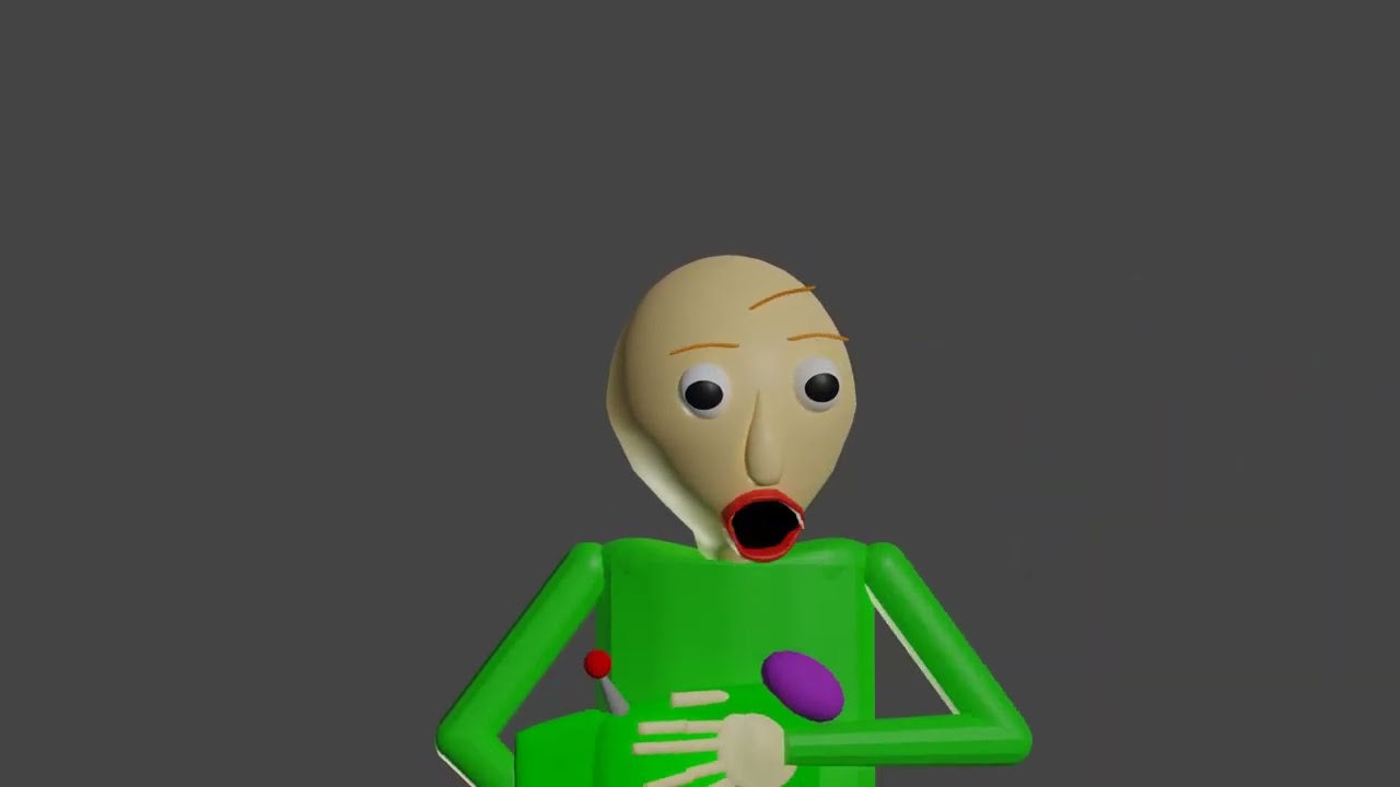 My Baldi Animation In Blender Test