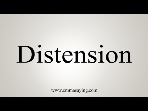 How To Say Distension