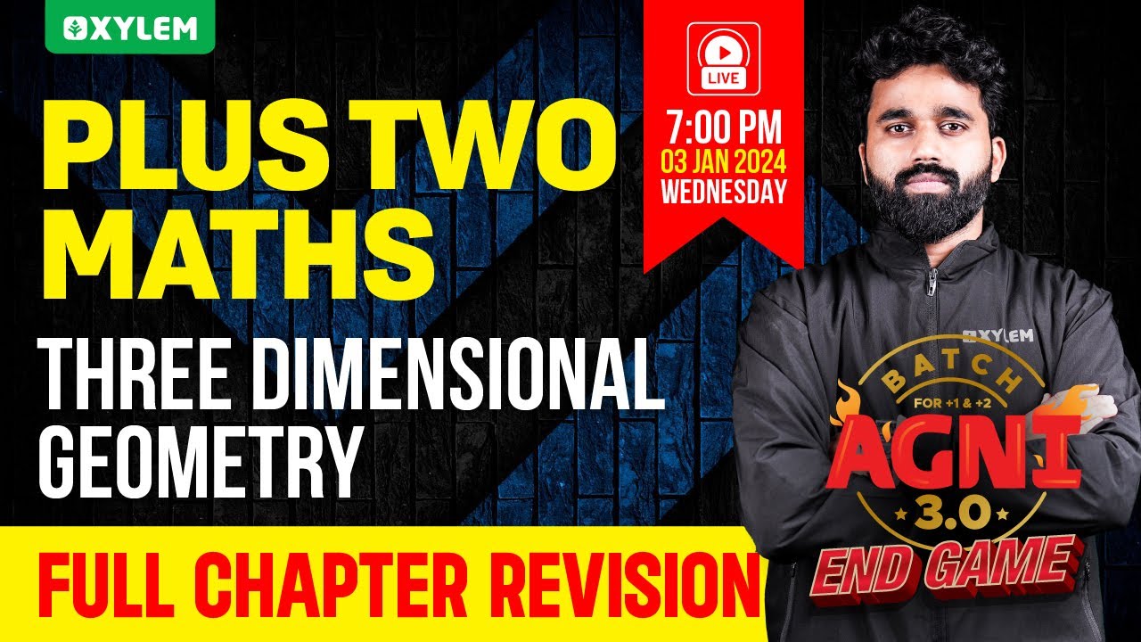 Plus Two Maths - Three Dimensional Geometry | Xylem Plus Two