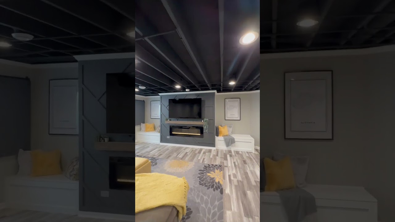 Stunning Basement Remodel Revealed #shorts #remodel #basement