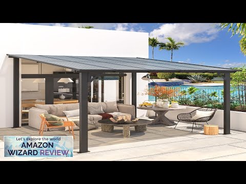AECOJOY 10’ x 10’ Gazebo Wall Mounted Gazebos Pergola on Clearance Outdoor Review