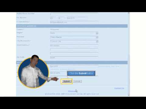 PhilGEPS Supplier - My Profile (part 1)