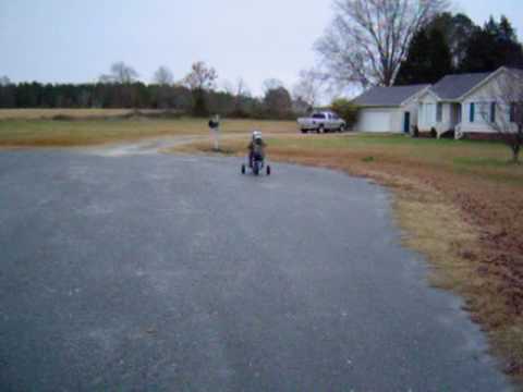 mathew's first ttr50 xmas ride 2009