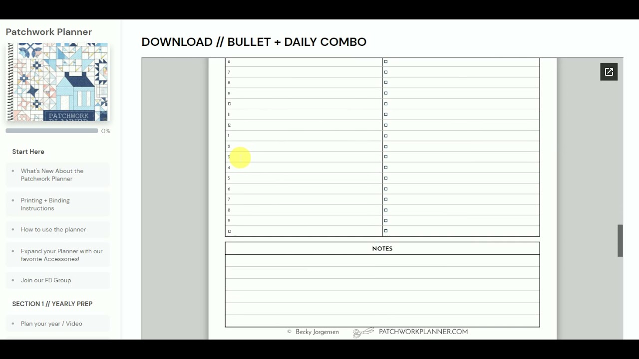 Patchwork Planner 2021