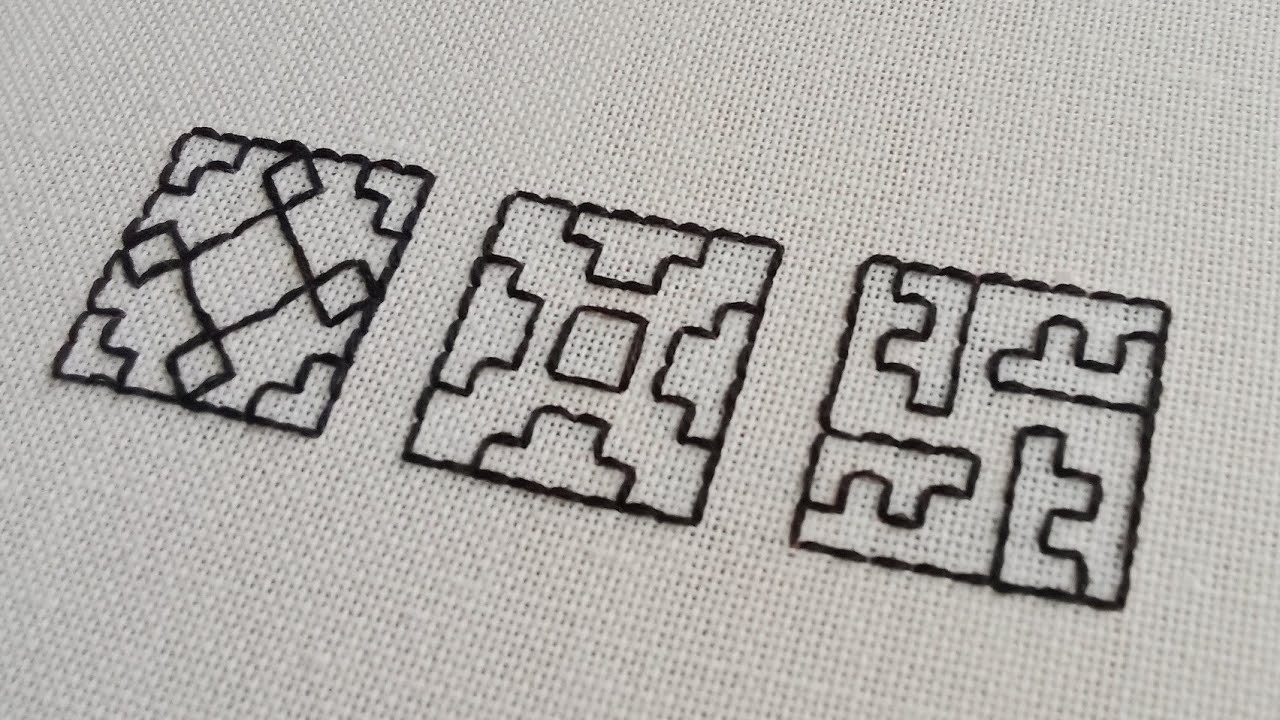 3 Simple Blackwork Embroidery Designs for Beginners