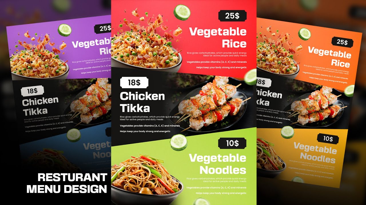 Amazing Restaurant Menu Design in Photoshop (Easy Method)